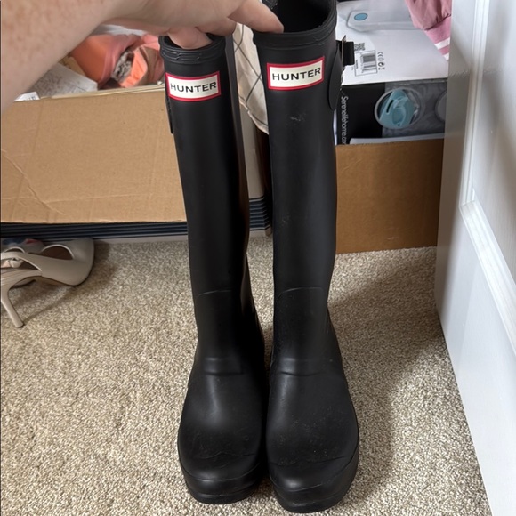 Hunter | Shoes | Hunter Black Winter Rain Boots Classic Design | Poshmark